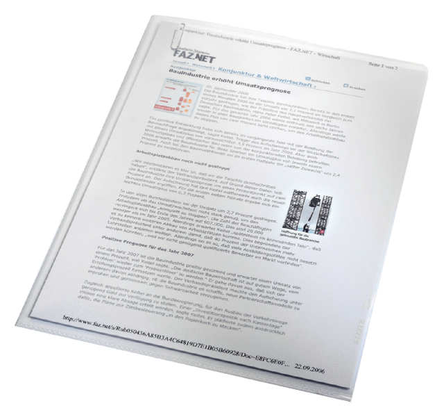 L-MAP LEITZ PREMIUM PP A4 TRANSPARANT | Office Wageningen